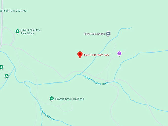 16. silver falls state park map