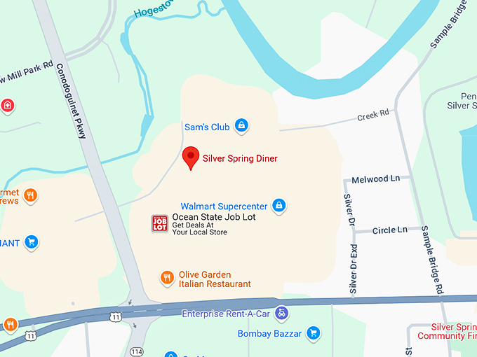 16. silver spring diner map