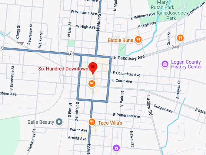 six hundred downtown map