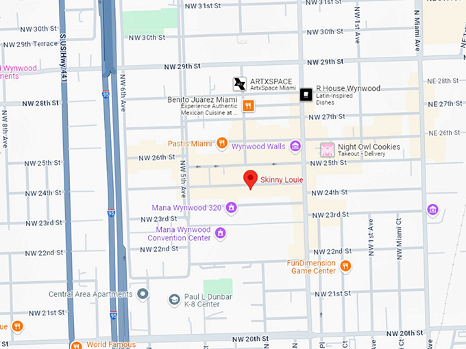 16. skinny louie map