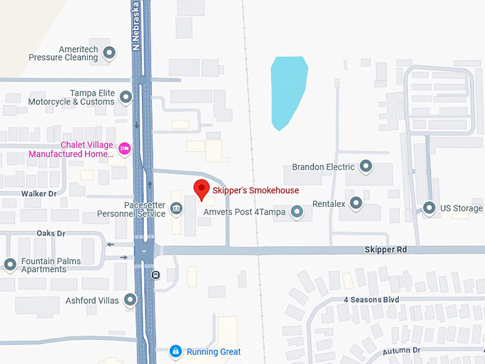 16. skipper's smokehouse map