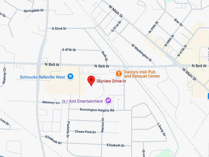 16. skyview drive in map