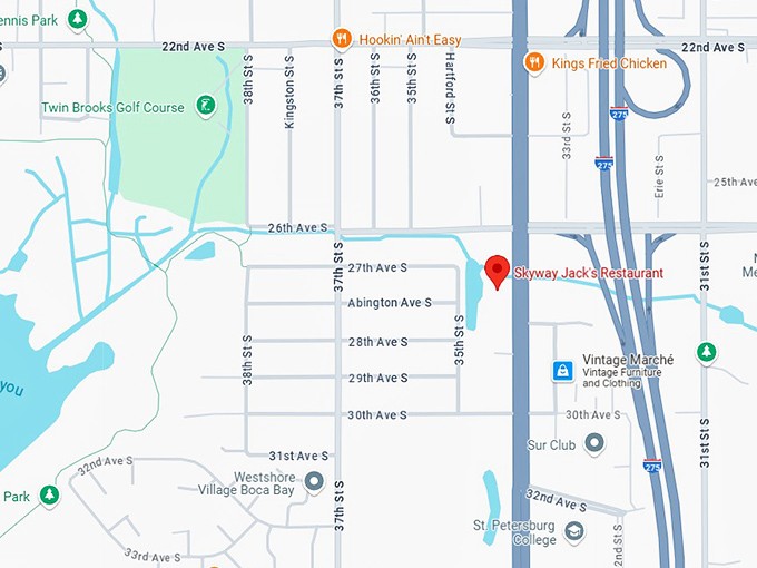 16. skyway jack's restaurant map
