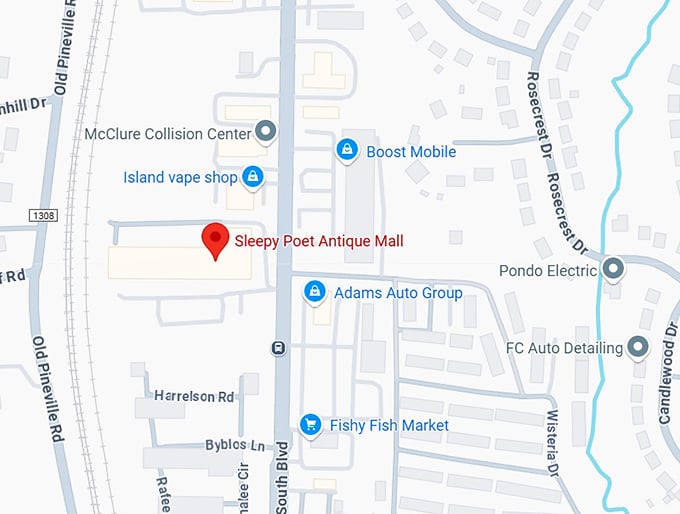 16. sleepy poet antique mall map