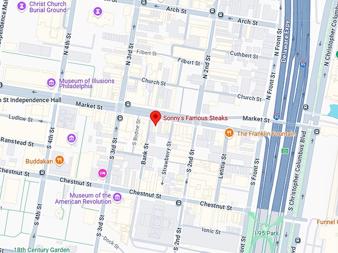 16. sonny's famous steaks map