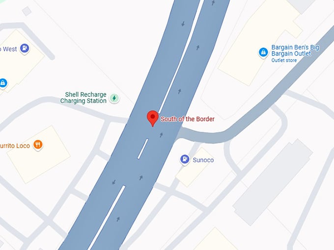 16. south of the border map