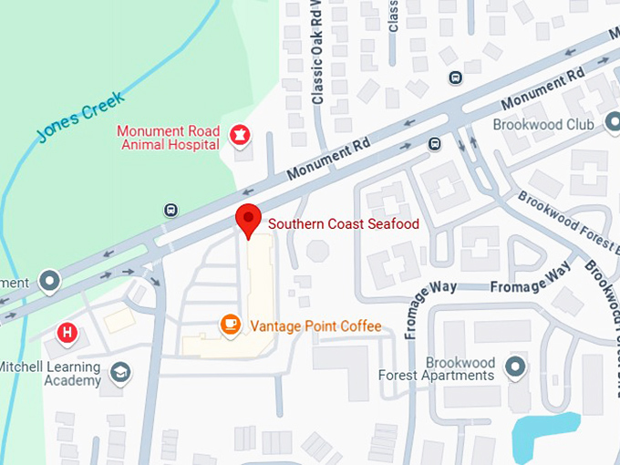 16. southern coast seafood map