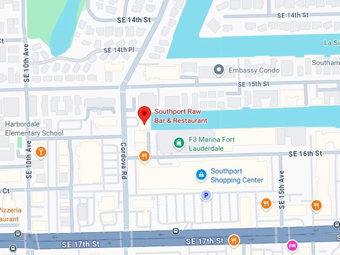 16. southport raw bar & restaurant map