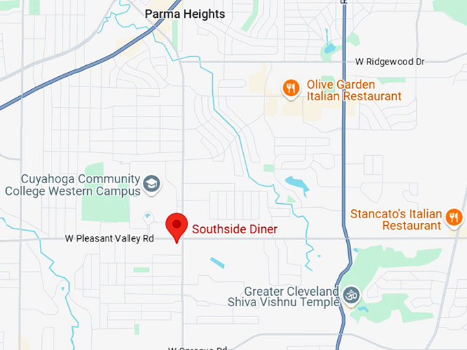 16. southside diner map