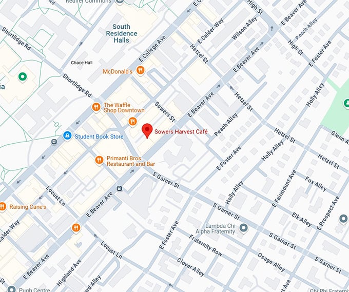 16. sowers harvest caf&eacute; map