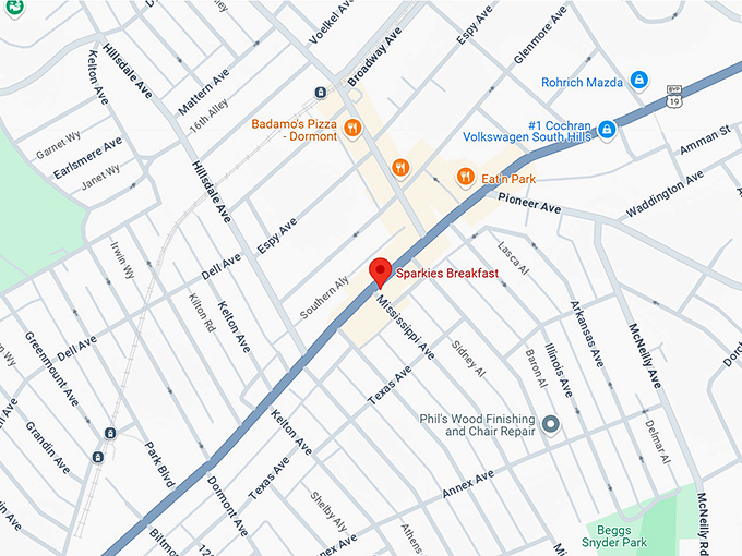 16. sparkies breakfast map