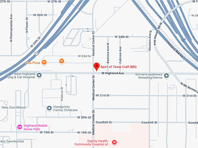 16. spirit of texas craft bbq map