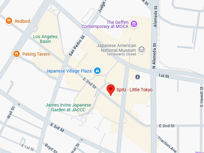 16. spitz little tokyo map