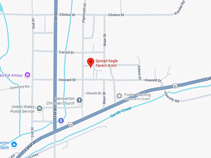 16. spread eagle tavern & inn map