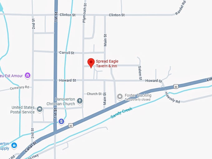 16. spread eagle tavern & inn map