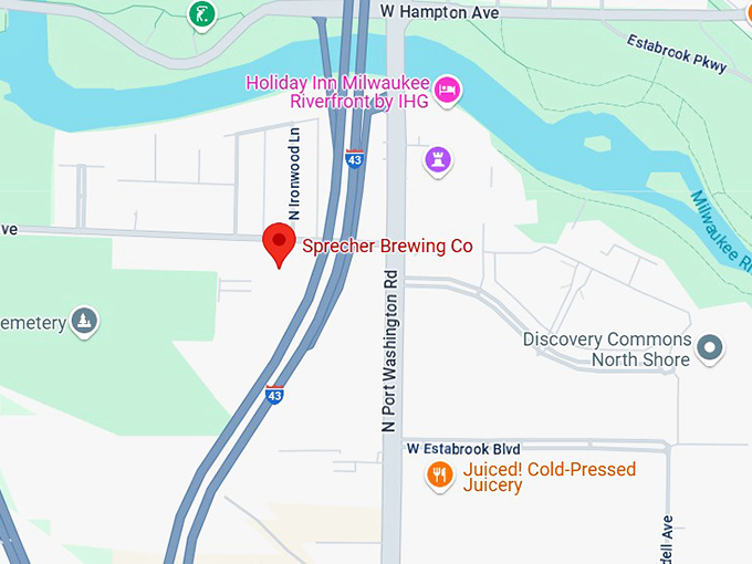 16. sprecher brewing co. map