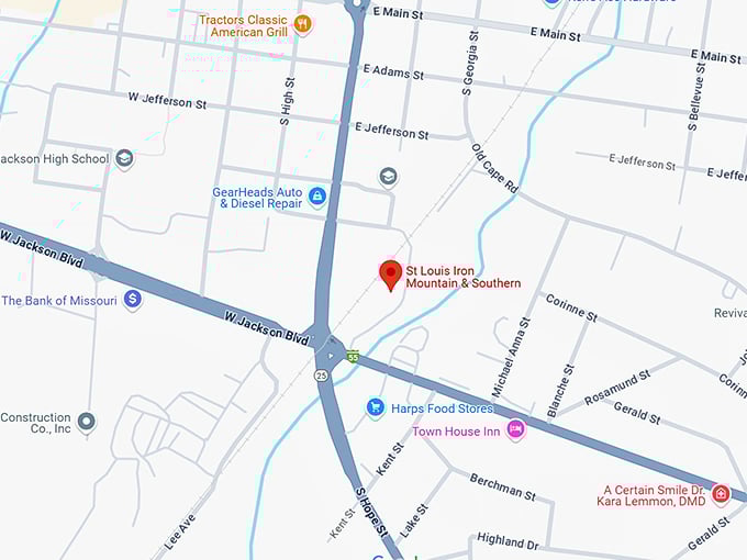 16. st louis iron mountain & southern railway map