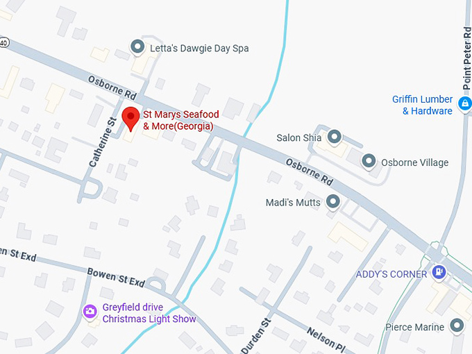 16. st marys seafood & more(georgia) map