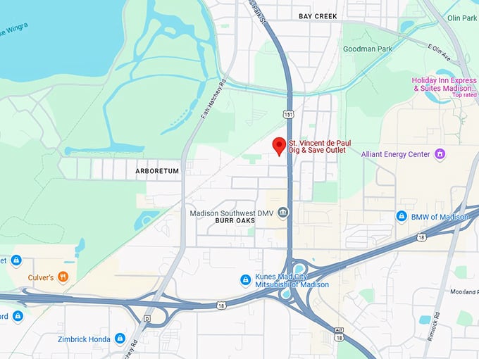 st. vincent de paul dig & save outlet map
