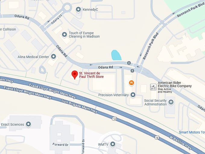 16. st. vincent de paul thrift store map