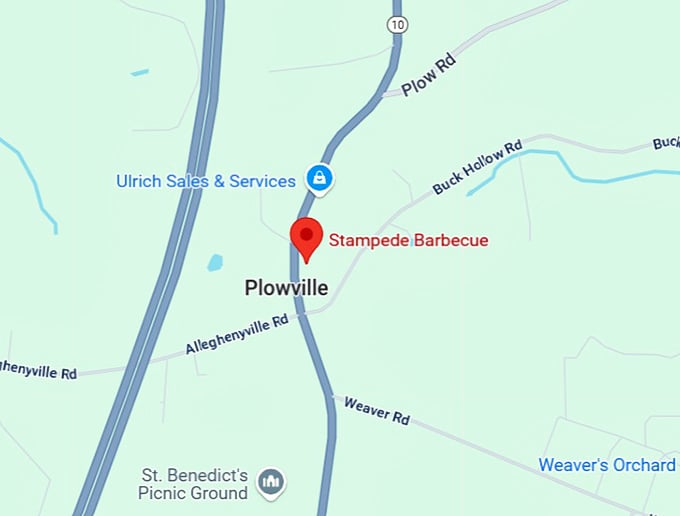 16. stampede barbecue map