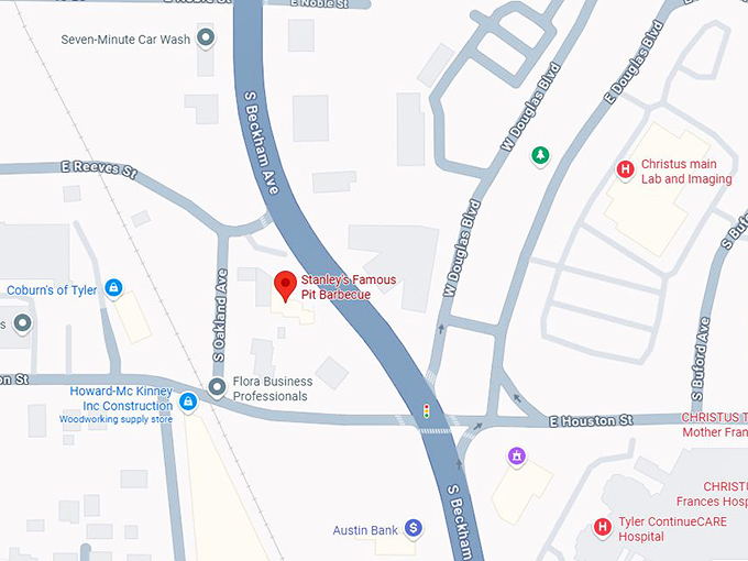 16. stanley's famous pit barbecue map