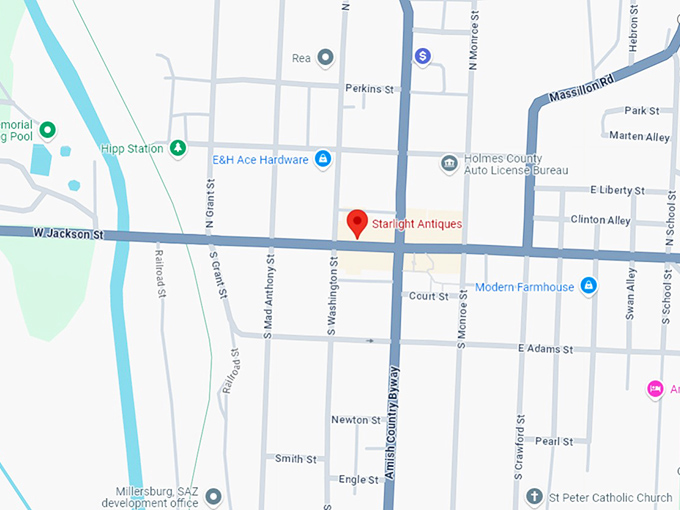 16. starlight antiques llc map