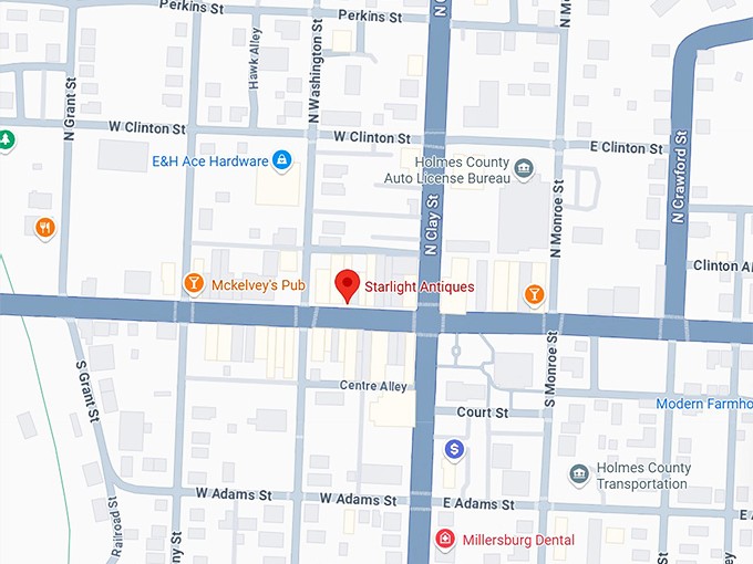 16. starlight antiques map