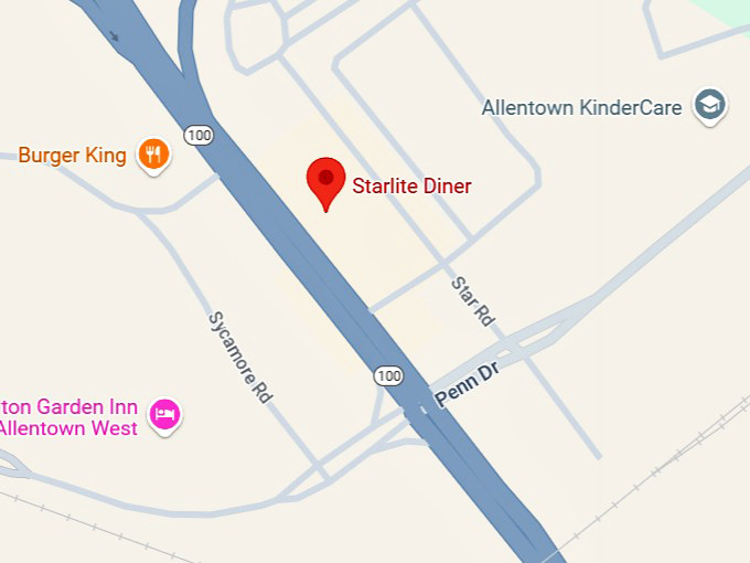16. starlite diner map