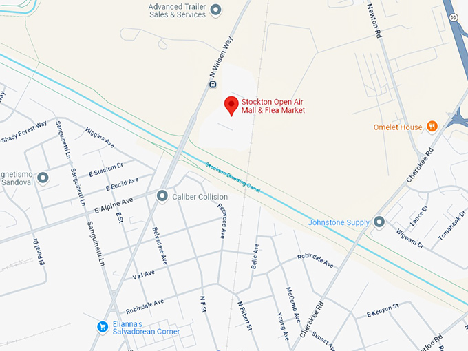 16. stockton open air mall & flea market map