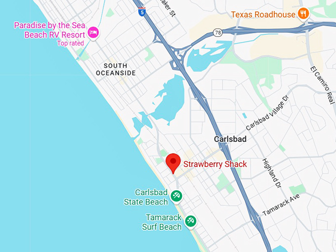 16. strawberry shack map