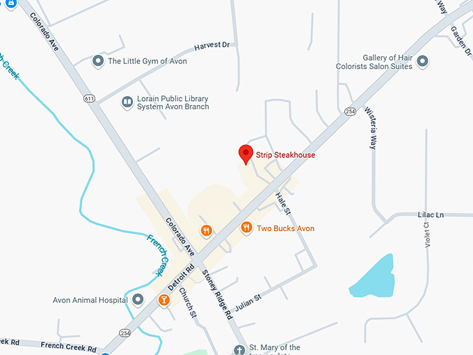 16. strip steakhouse map