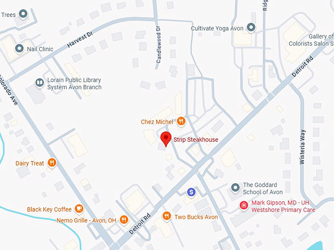 16. strip steakhouse map