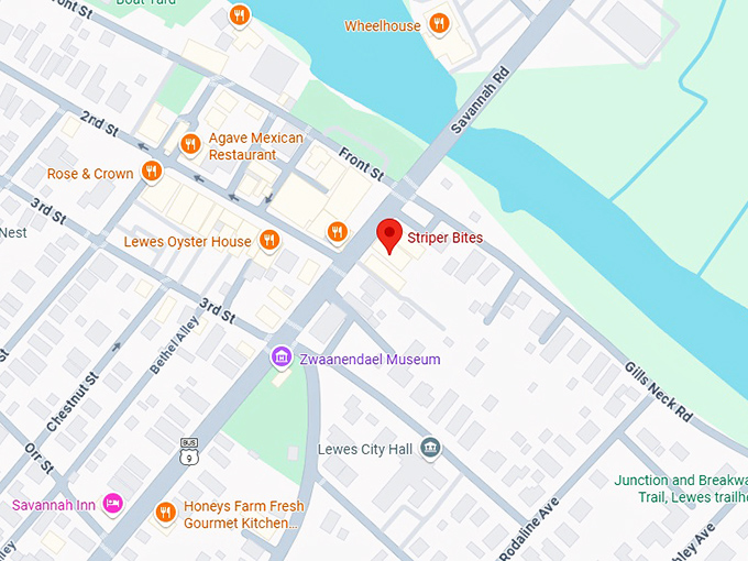 16. striper bites map