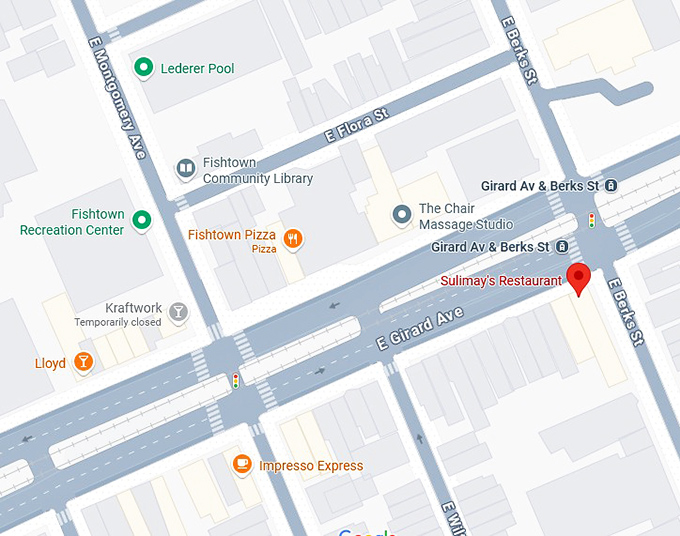 16. sulimay's restaurant map