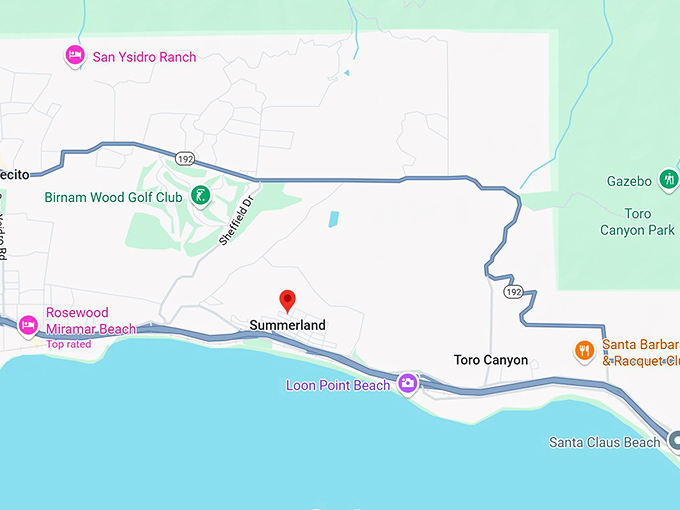 16. summerland ca map