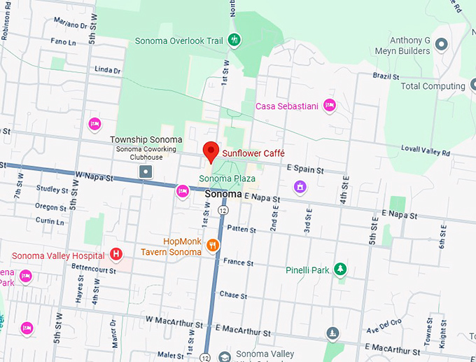16. sunflower caff&eacute; map