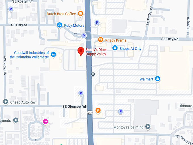 16. sunny's diner happy valley map