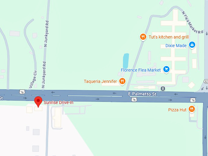 sunrise drive in map