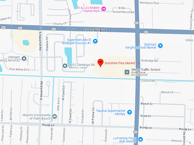 16. sunshine flea market map