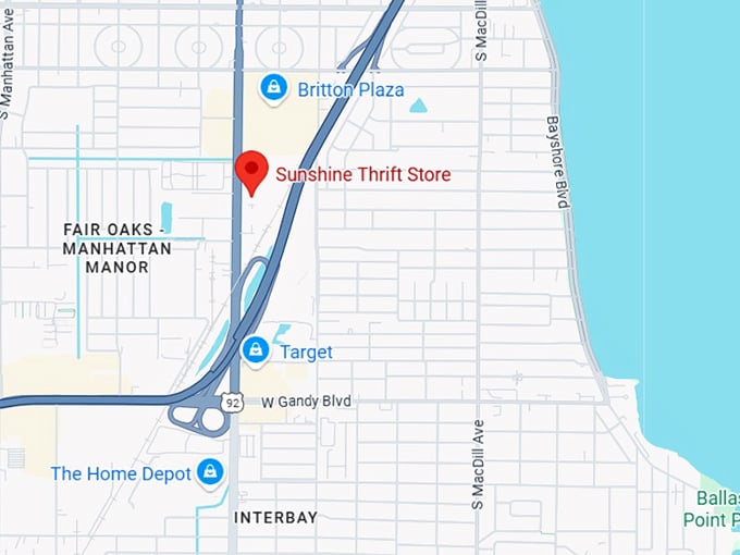 16. sunshine thrift store map