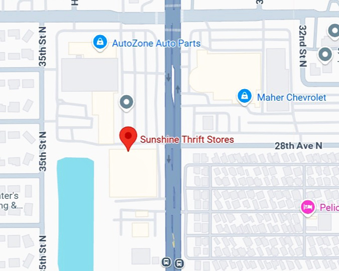 16. sunshine thrift stores map