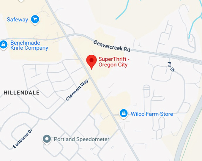 16. superthrift oregon city map