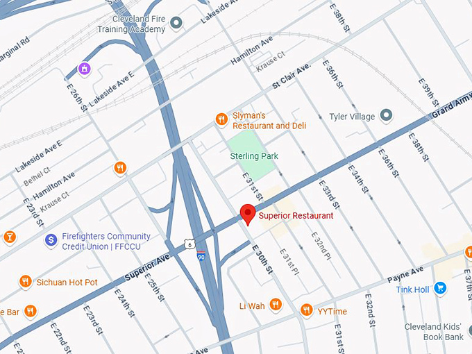 16. superior restaurant map