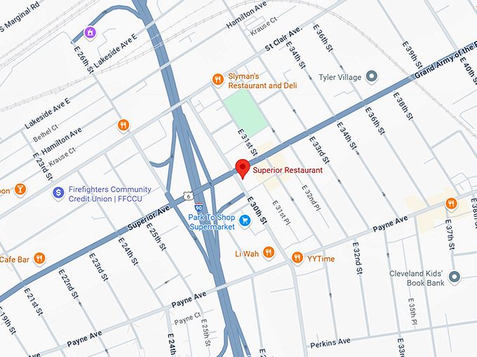 16. superior restaurant map