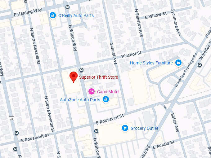 16. superior thrift store map