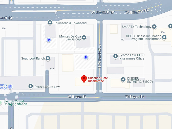 16. susana's cafe map