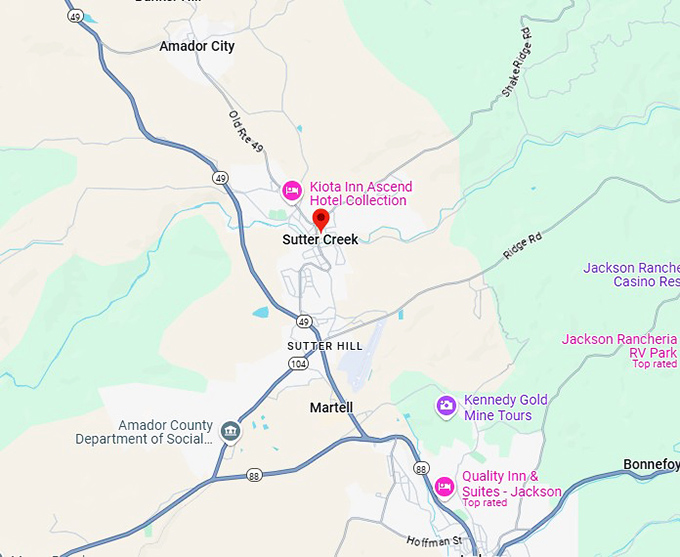 16. sutter creek map
