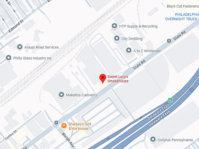 16. sweet lucy's smokehouse map