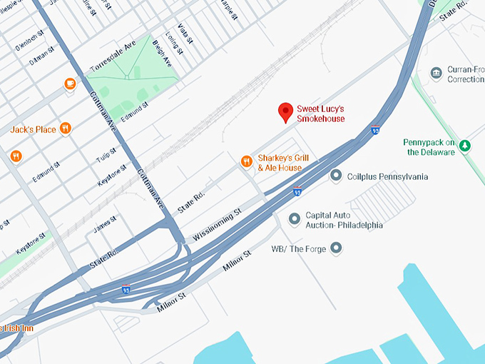 16. sweet lucy's smokehouse map
